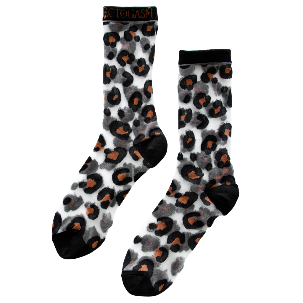 Sheer Leopard Print Socks – Miette