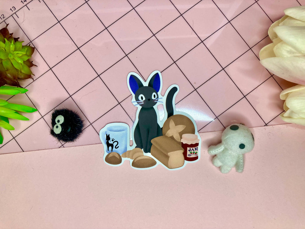 Anime inspired cat vinyl sticker – Miette