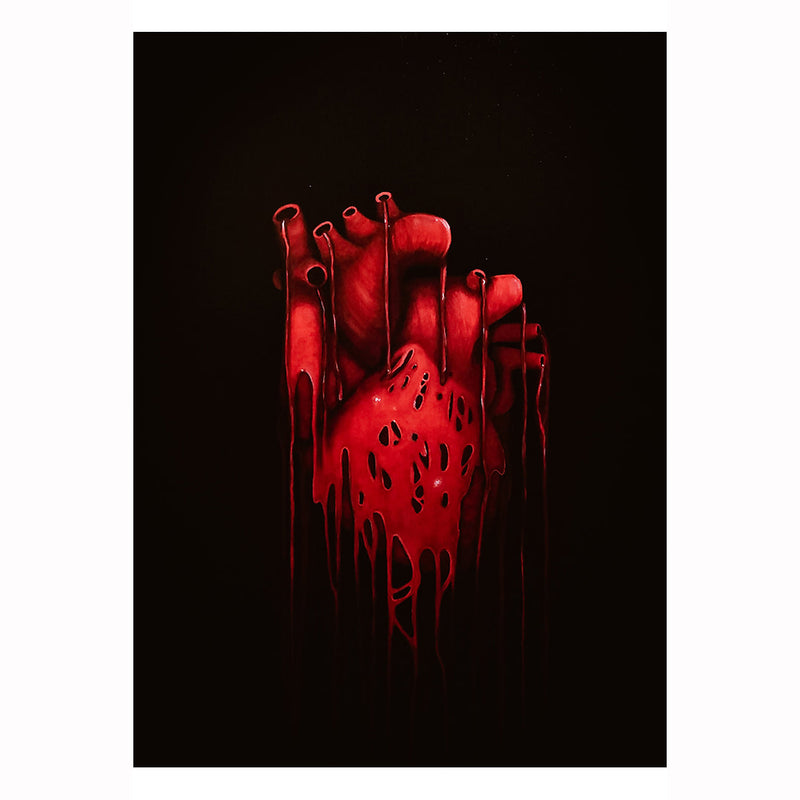 Gore Heart Print By Heather Marie Dickens – Miette